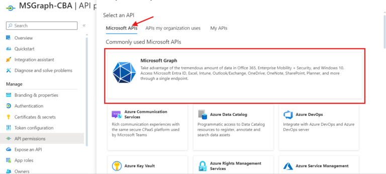 Connect to Microsoft Graph using Client Secret - Cloud Mechanics